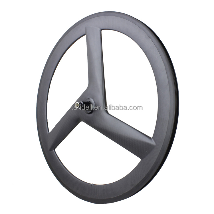 Buy Wholesale China 700c Carbon Tri Spoke Wheels 60mm Clincher Tubeless ...