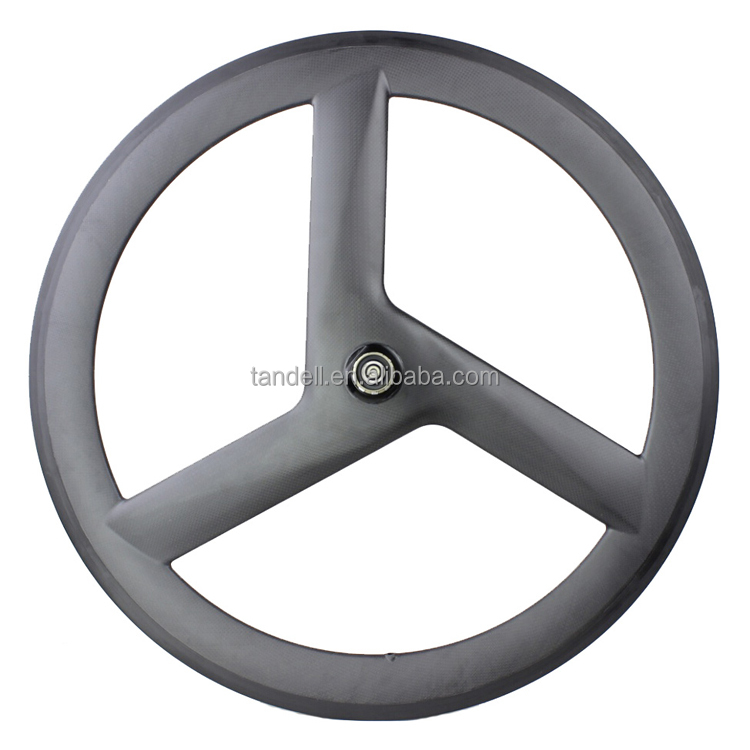 Buy Wholesale China 700c Carbon Tri Spoke Wheels 60mm Clincher Tubeless ...