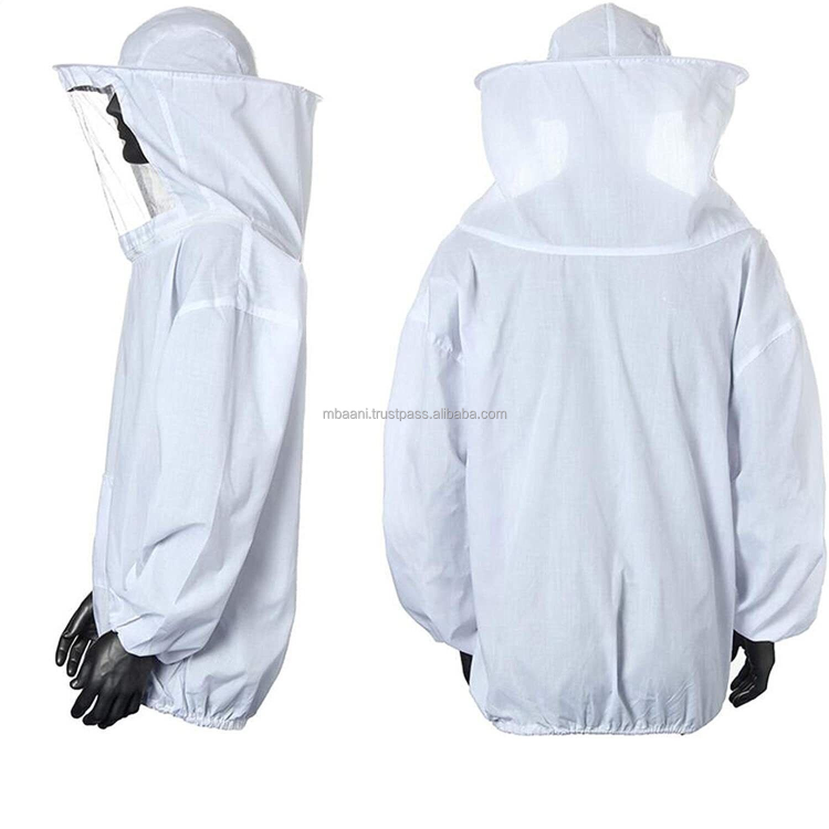 Pro Full Body Anti-bee Suit Beekeeping Clothing With Cotton Veil Hood ...
