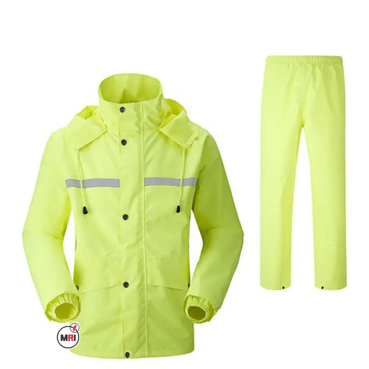 Reflective Outdoor Heavy Duty Raincoat Waterproof Breathable Jumpsuit ...