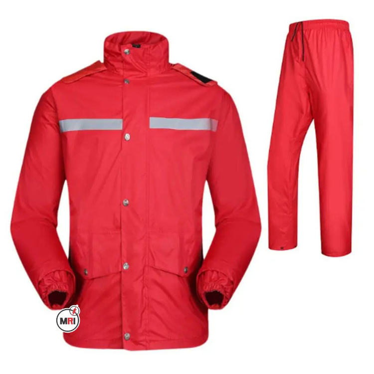 Reflective Outdoor Heavy Duty Raincoat Waterproof Breathable Jumpsuit ...