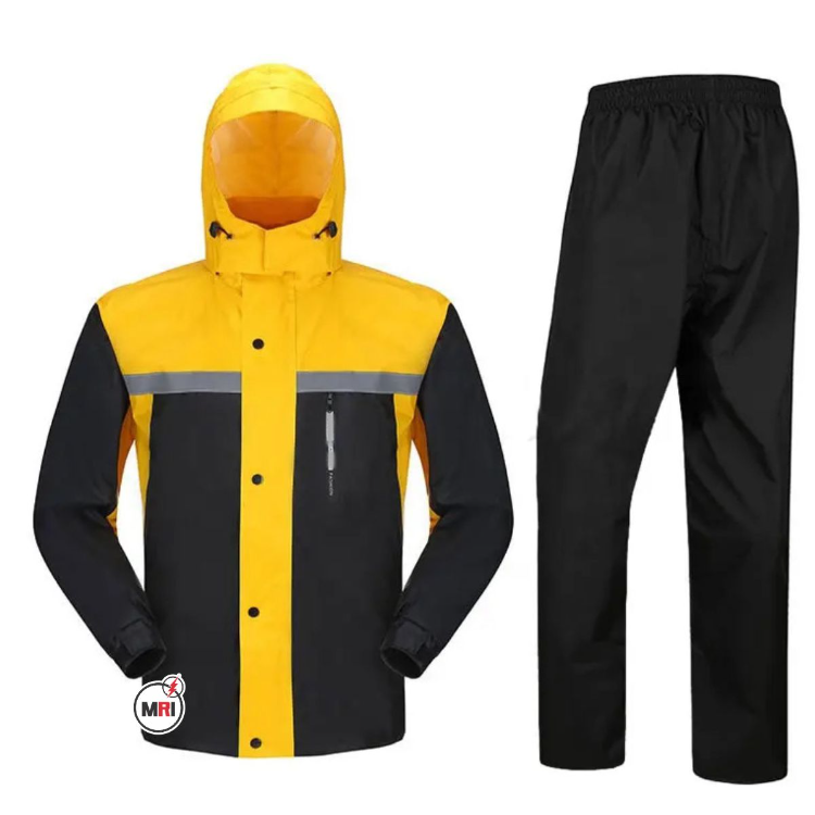 Reflective Outdoor Heavy Duty Raincoat Waterproof Breathable Jumpsuit ...