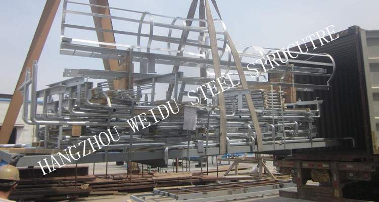 Frp Grp Fiberglass Fixed Ladder With Cages & Walk Through Ladder ...