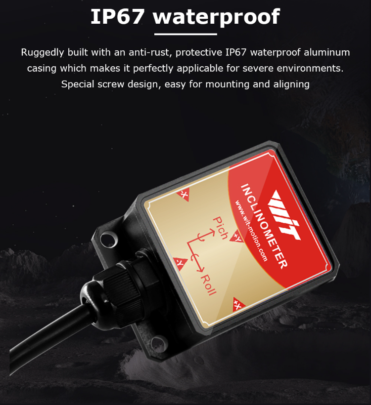 Hwt905-rs232 High-precision Inclinometer 36v Acceleration & Tilt Angle ...