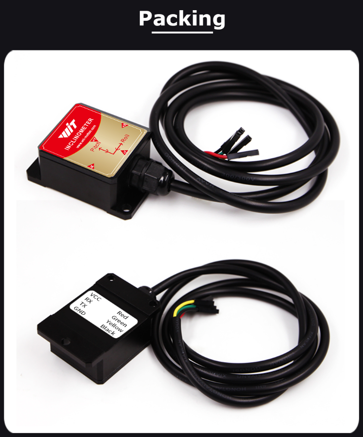 Hwt905-rs232 High-precision Inclinometer 36v Acceleration & Tilt Angle ...