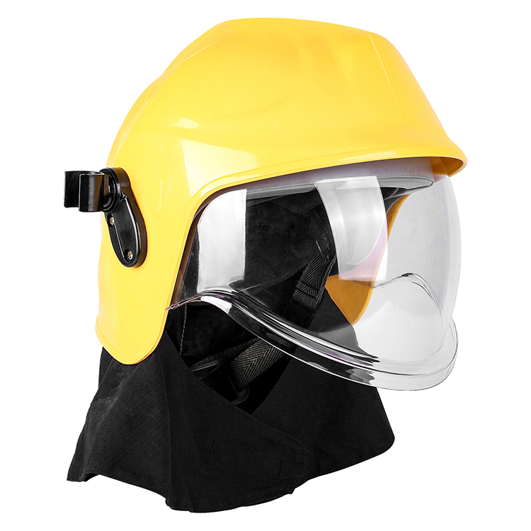 En397 Half Face Firefighter Rescue Fire Proof Safety Helmets With Lamp ...