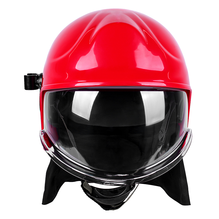 En397 Half Face Firefighter Rescue Fire Proof Safety Helmets With Lamp ...