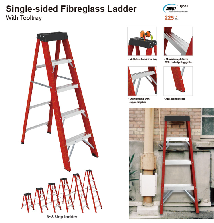 Buy Wholesale China Fiberglass Folding Step Ladder & Fiberglass at USD ...
