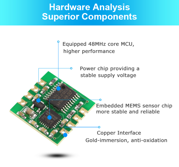 Superior-stbility 6 Axis Accelerometer Vibration Sensor Gyroscope Wt61 ...