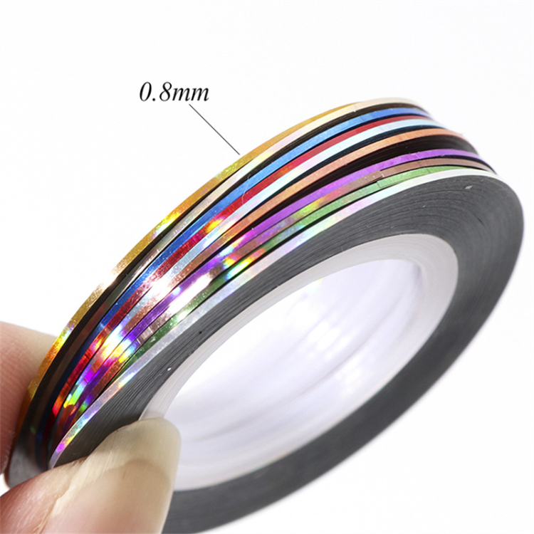 Buy Wholesale China Holographic Nail Striping Tapes 0.8mm1mm 2mm 3mm ...