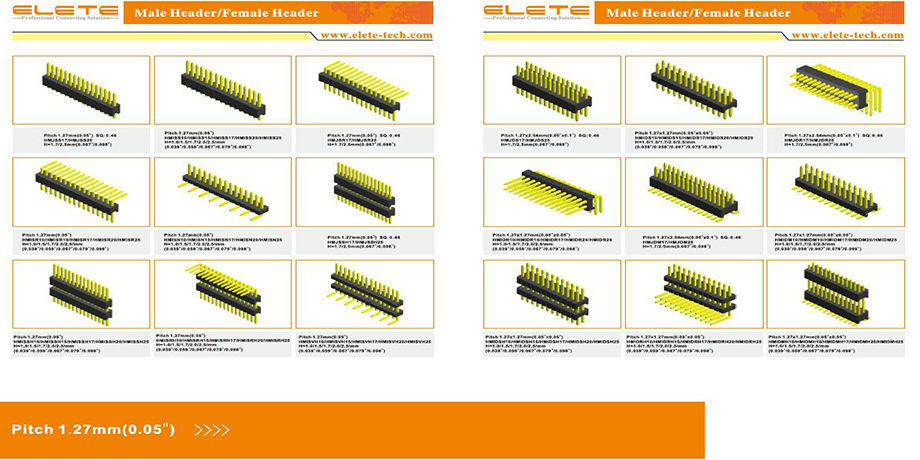 Buy Wholesale China 1.27mm Pitch Socket Header Board To Board Connector ...