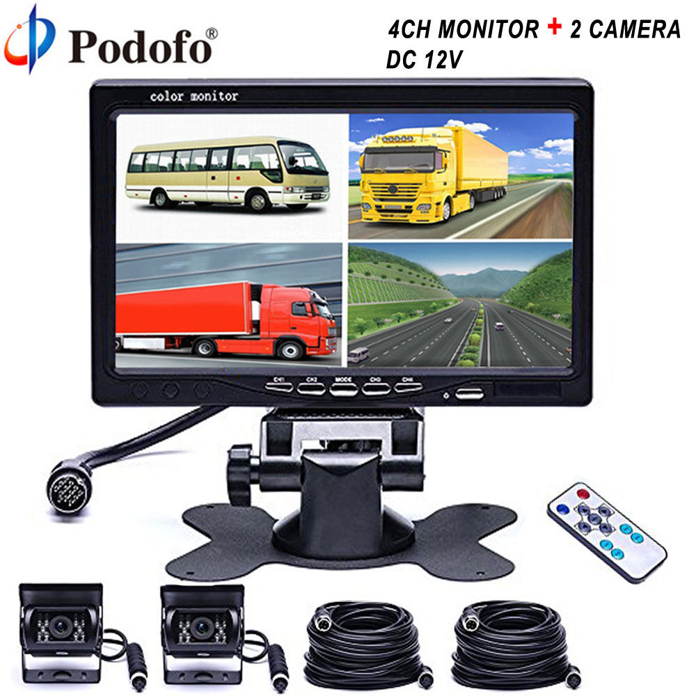Bulk Buy China Wholesale Podofo 7" Split Screen Quad Monitor 2x Reverse ...