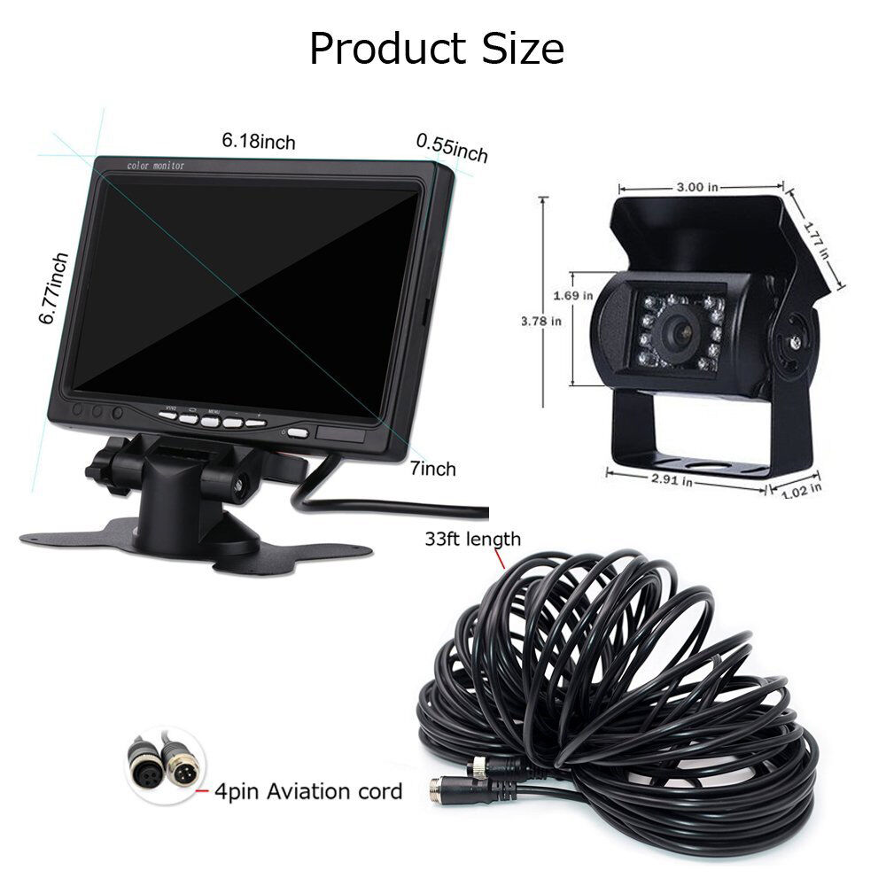 Bulk Buy China Wholesale Podofo 7" Split Screen Quad Monitor 2x Reverse ...