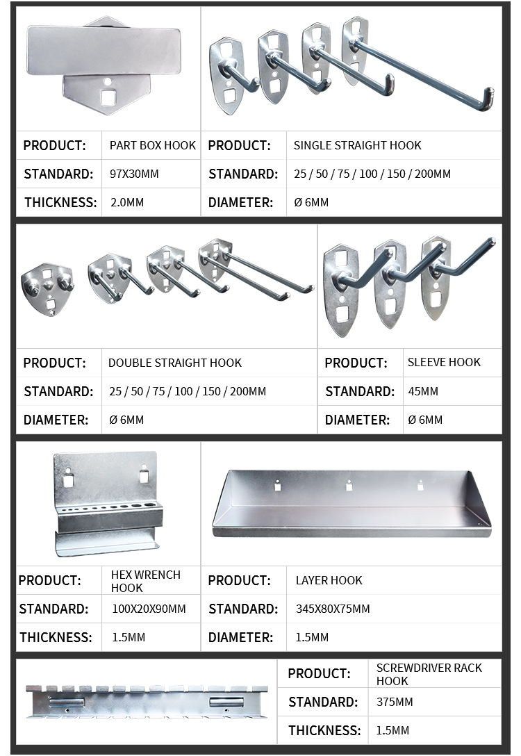 Customized Mobile Garage Work Table Workshop Tools Hanging Benches ...