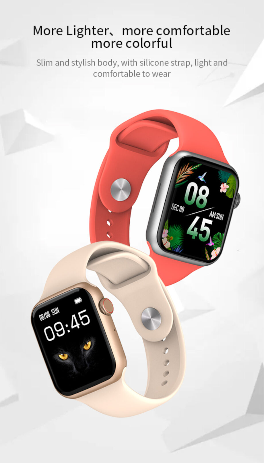 Buy Wholesale China Zwear Ce Fcc Smart Watch Zl38 230mah Big Battery ...