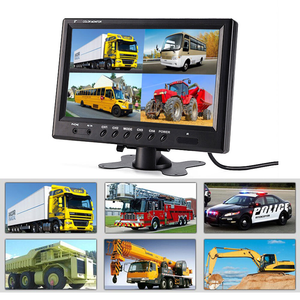 Buy Wholesale China Podofo 9'' Quad Split Monitor Car Rear View Camera ...