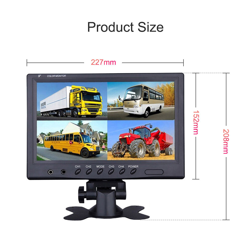 Buy Wholesale China Podofo 9'' Quad Split Monitor Car Rear View Camera ...