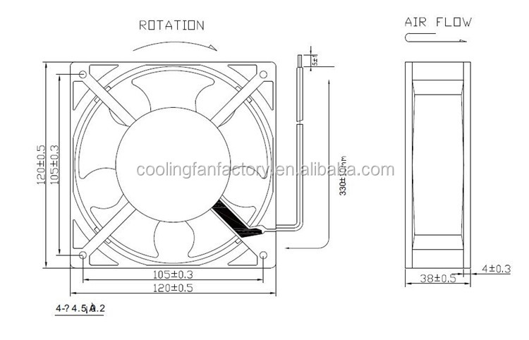 120x120x38mm 4 Inch Fan Ec Motor 110v 220v Ac Panel Cooling Fan $1.32 ...