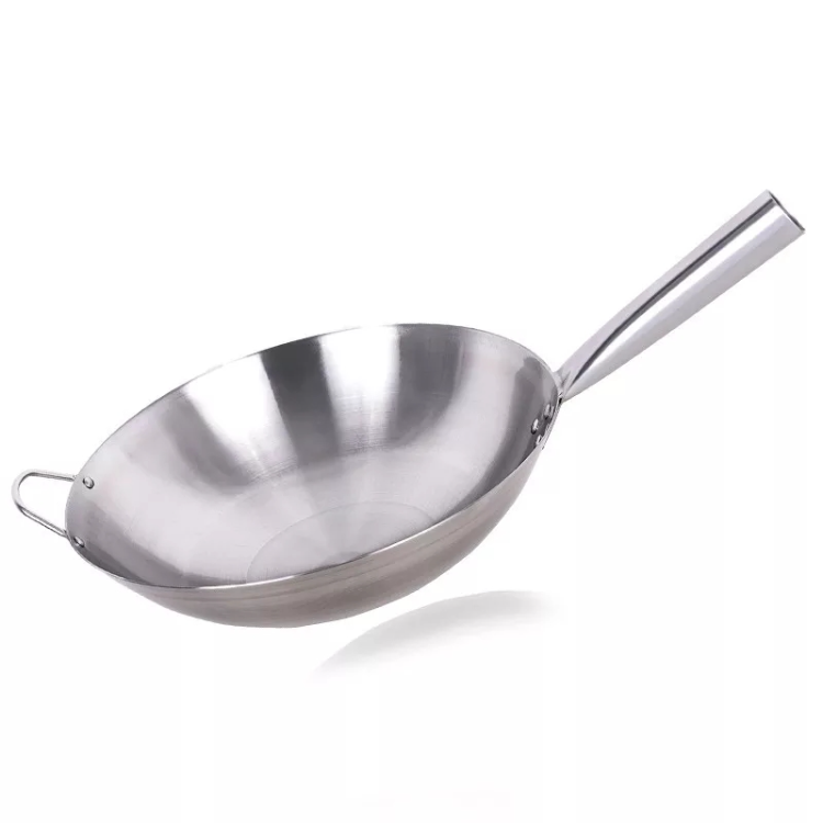 Buy Standard Quality China Wholesale Chinese Wok Pan Stainless Steel ...