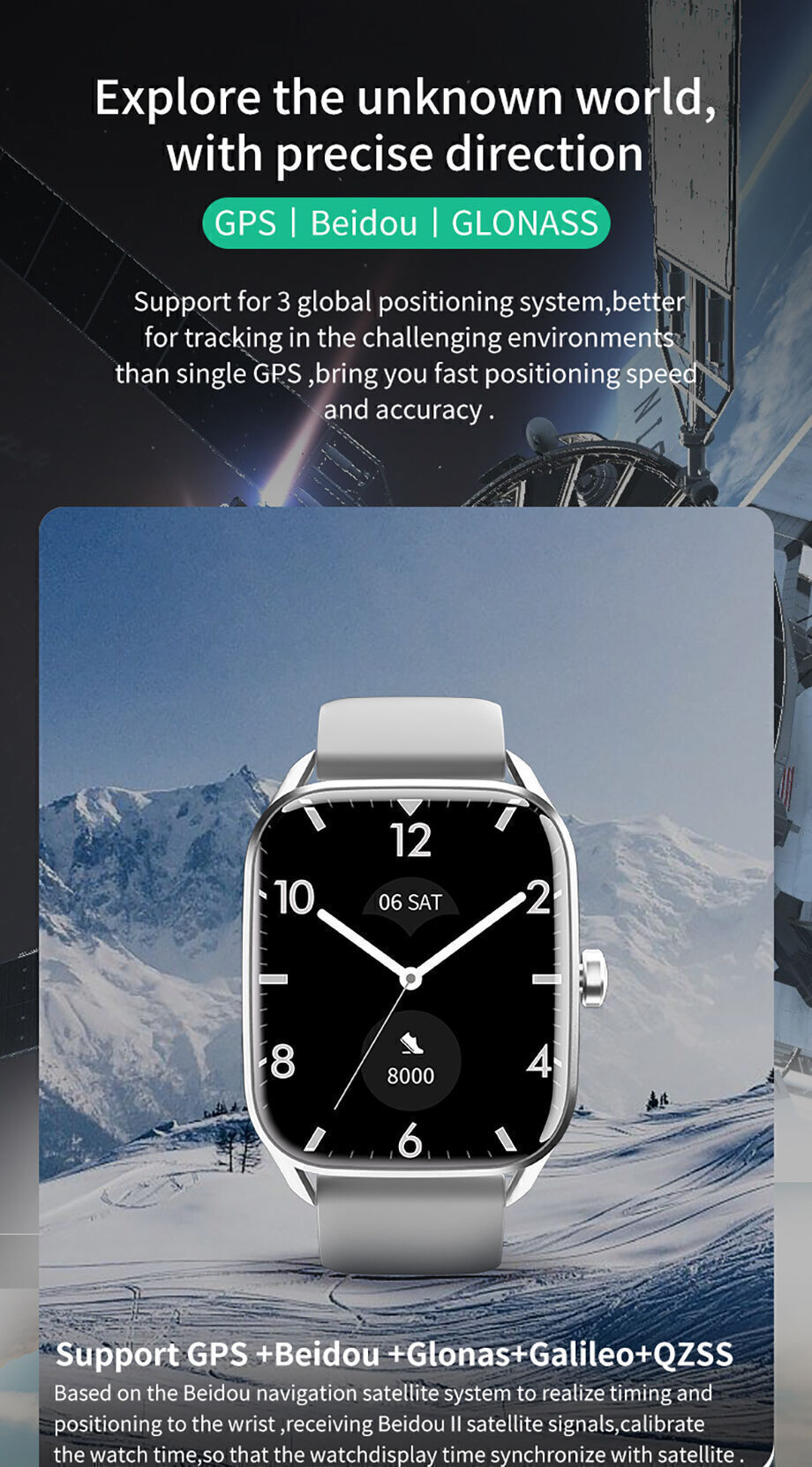 Buy Wholesale China Factory Price Gps,beidou,glonass Smart Watch Bt ...