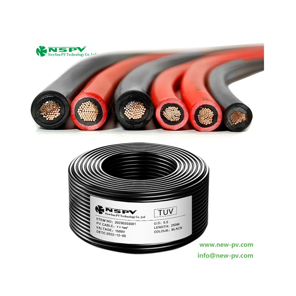 Tuv Iec 131 Solar Cable H1z2z2 K 1x6 1500v Electrical Cable, Electrical ...