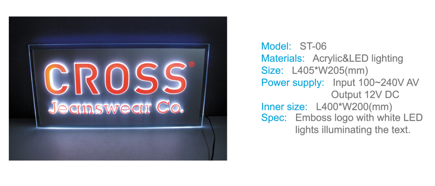 Buy Wholesale China New Chinese Customized Acrylic Sign Sc-st-06 Led ...