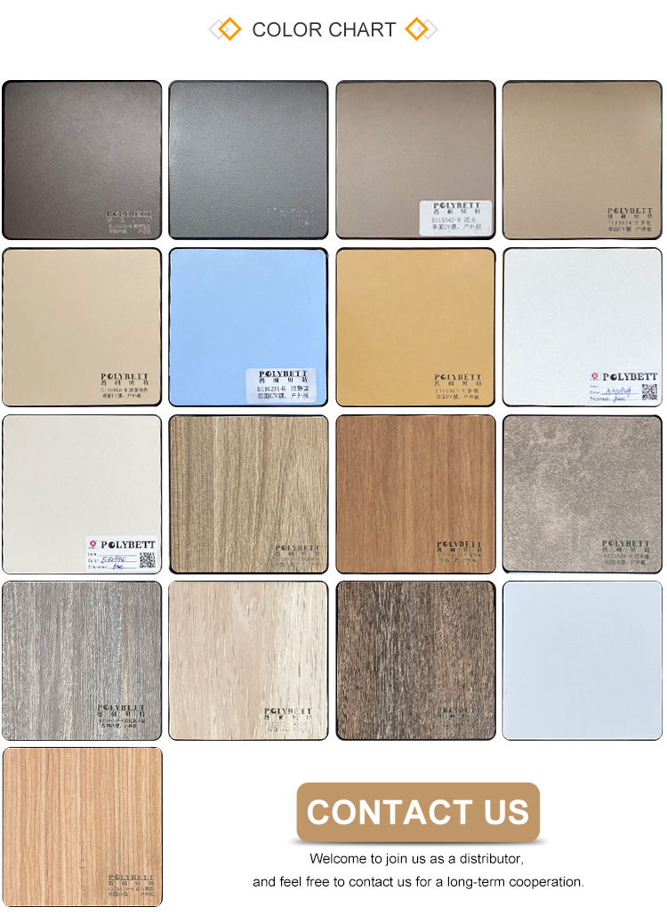 Decorative Wooden Modern Fireproof Anti-uv Exterior Hpl Compact ...