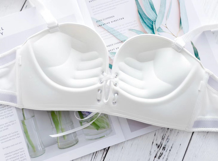 Strapless Bra Clear Lady Straps Set Strapless Non-slip Push Up ...