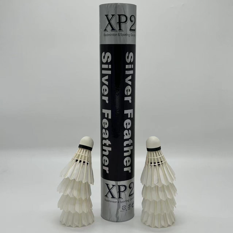 Xp2 Silver Badminton Shuttlecock Goose Feather Shuttlecock For ...