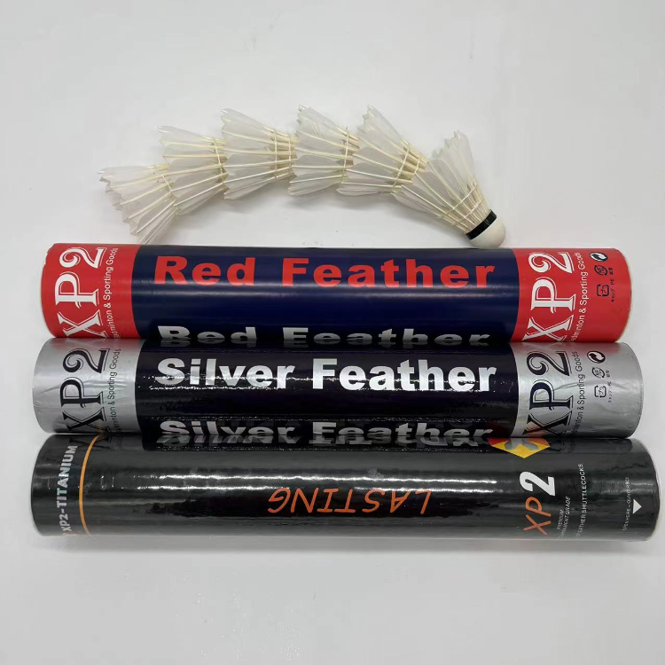 Xp2 Silver Badminton Shuttlecock Goose Feather Shuttlecock For ...