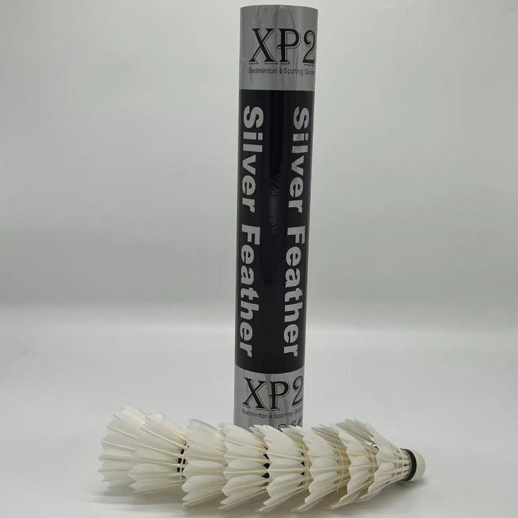 Xp2 Silver Badminton Shuttlecock Goose Feather Shuttlecock For ...