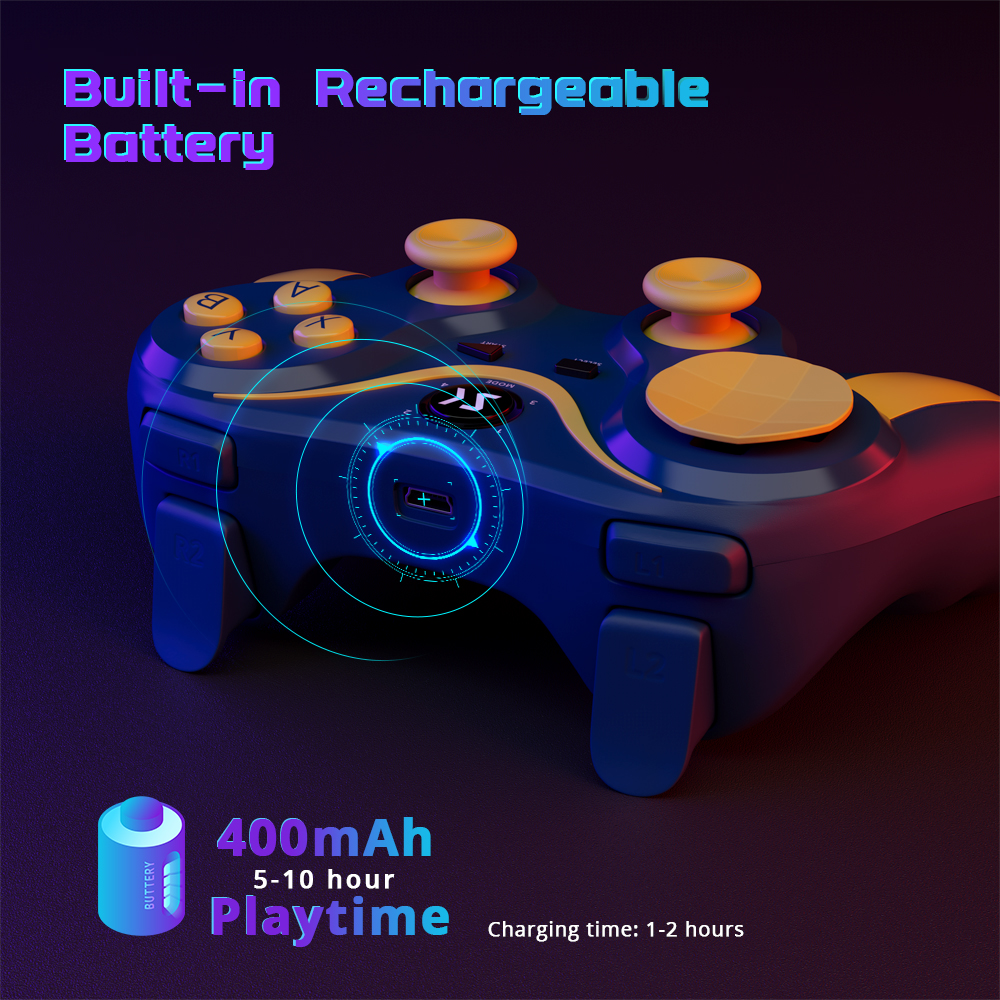 Buy Wholesale China Wireless Controller Gamepad Pc Double Vibration Bt3 ...