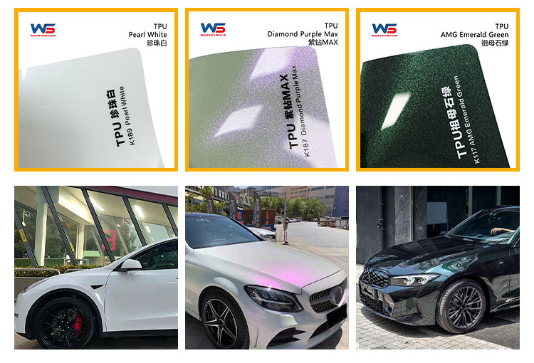 Free Sample Tpu Gentian Blue Metallic Color Changing Car Film Ppf Paint ...