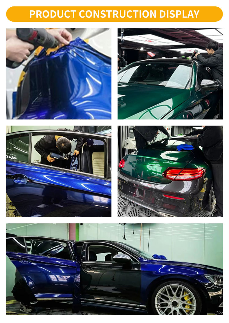 Free Sample Tpu Gentian Blue Metallic Color Changing Car Film Ppf Paint ...