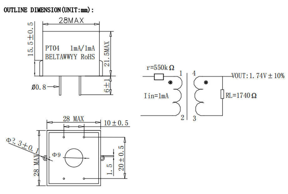 Newly Arrived Pt04-1ma/1ma Potential Transformer / Potential ...