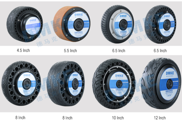 Dmke 5.5inch 36v-48v 155w Ip65 Brushless Single Axis Anti Slip Tire ...