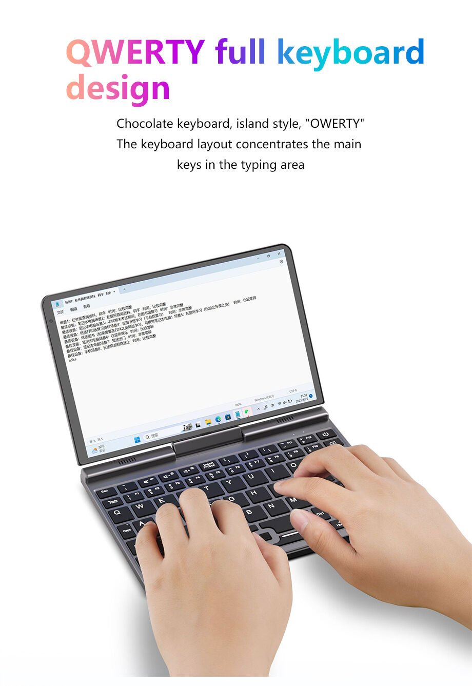 360 Angle Rotating Laptop With High Sensitive Mouse Keyboard Laptop 0 ...