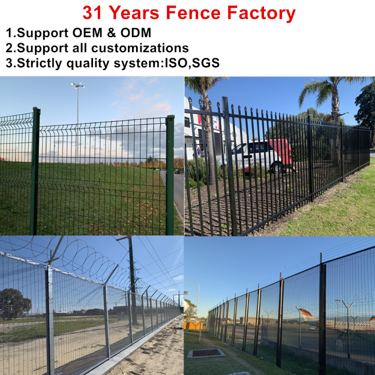 High Quality Galvanized Steel Metal Pvc Coated 3d V Bending Curved Garden Farm Welded Wire Mesh ...