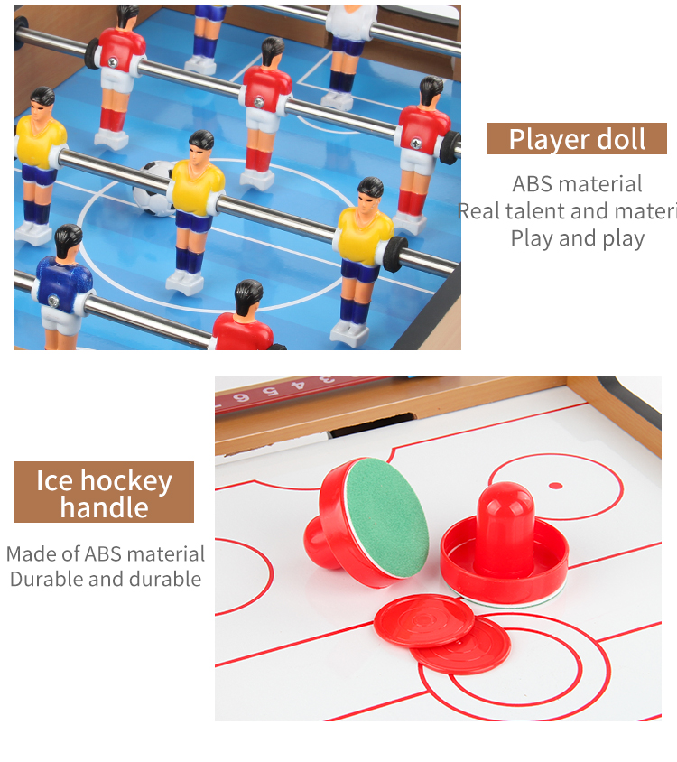 New Style 2 In 1 Ball Table Foosball & Hockey Tabletop Ball Games ...