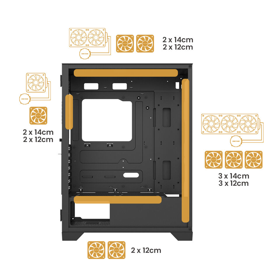 Buy Wholesale China Mid Tower Computer Cases Black Mesh Front Panel ...