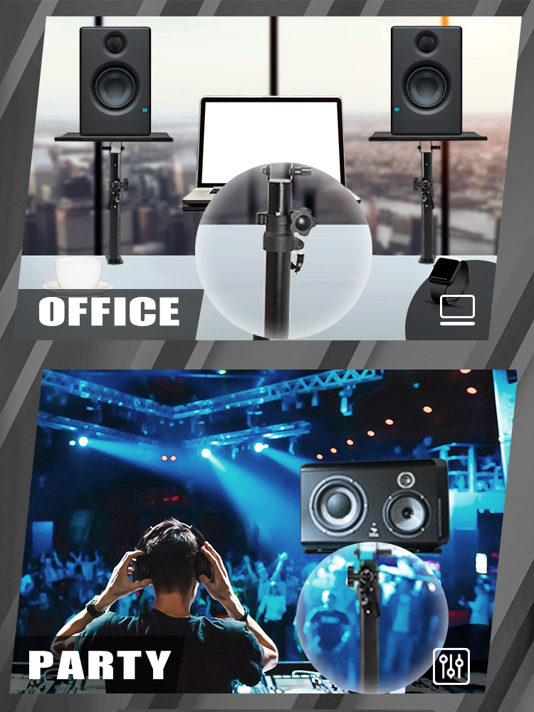 Usa In Stock Wholseal Monitor-speaker-stand Adjustable Modern Metal ...