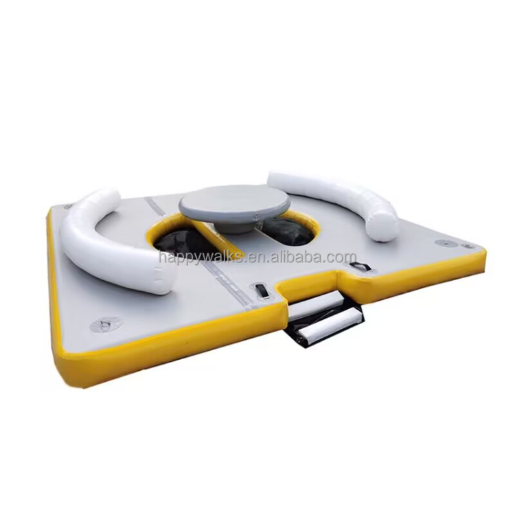 Summer Water Leisure Platform Dock Inflatable Island Floating Lounge ...