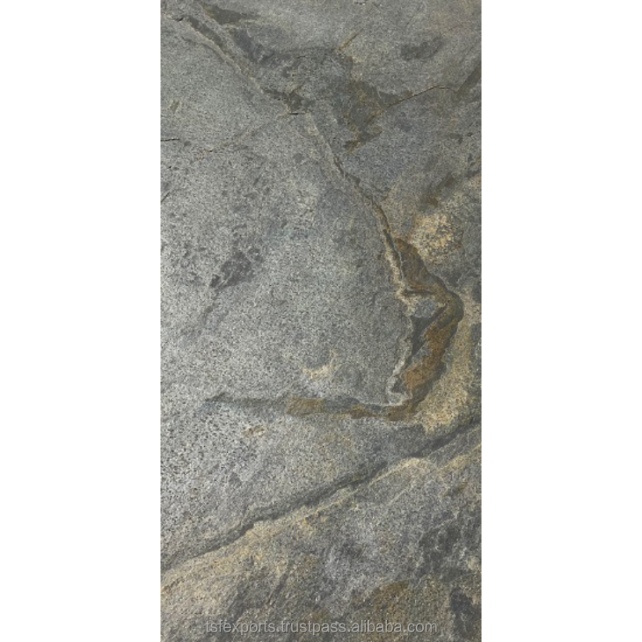 Thin Flexible Veneer Sheet Grey Silver Slate Stone 100% Natural Stone ...