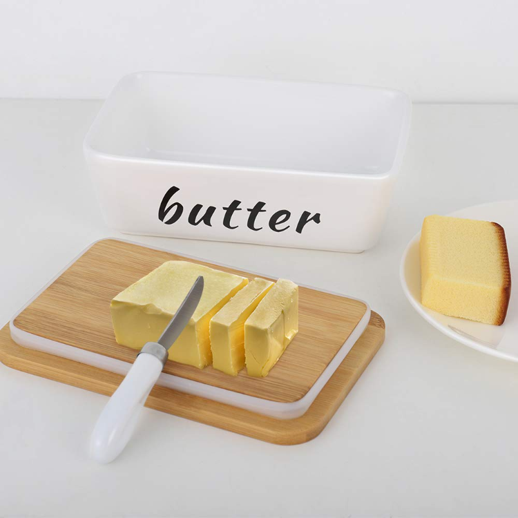 Buy Wholesale China Healthy Porcelain Butter Holder Container Large ...