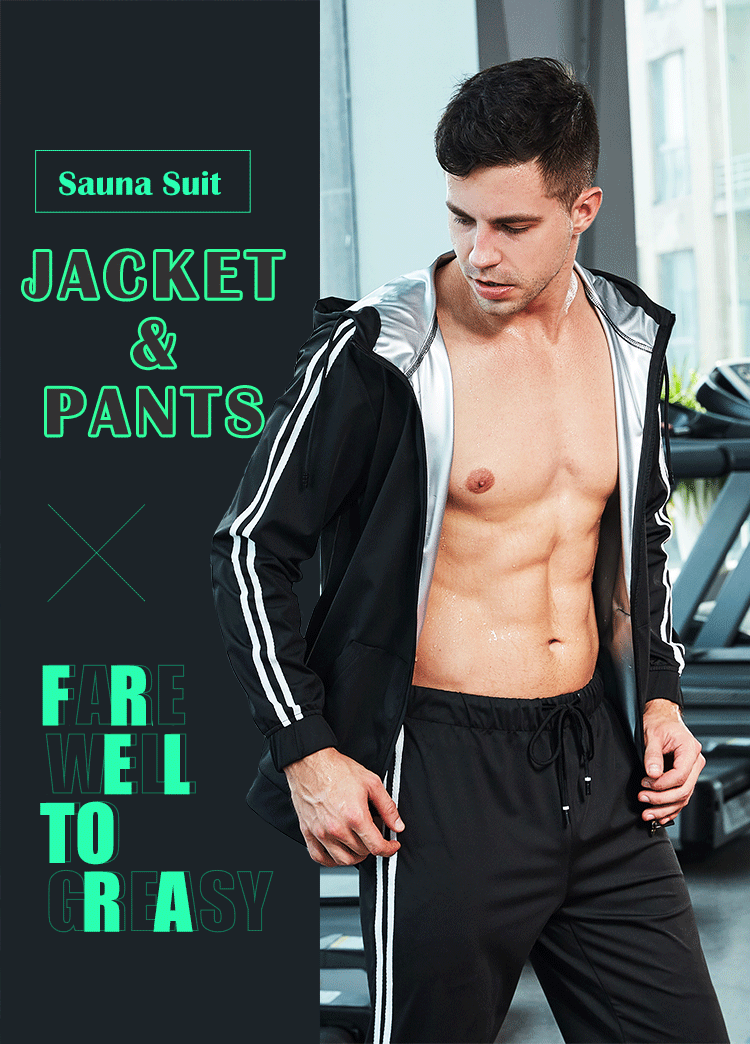 Flygaga Sweat Suana Slimming Suits Men Sauna Jacket Men Sauna Sweat ...