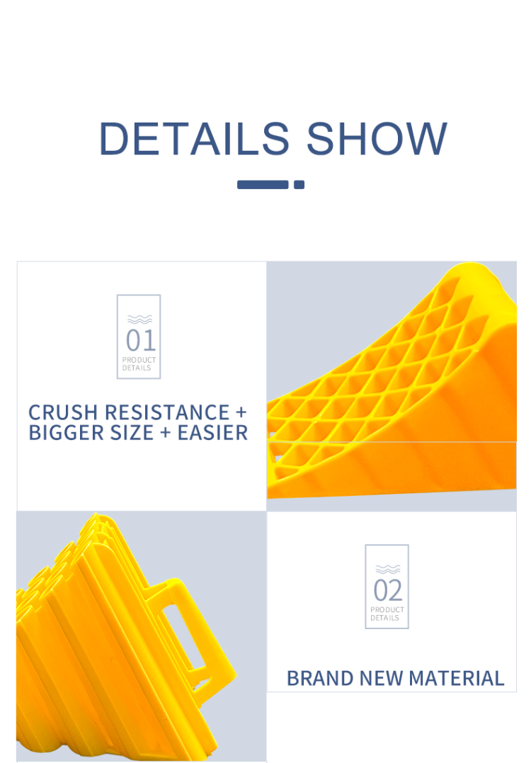 Buy Wholesale China Plastic Car Wheel Chock Parking Rubber Truck ...