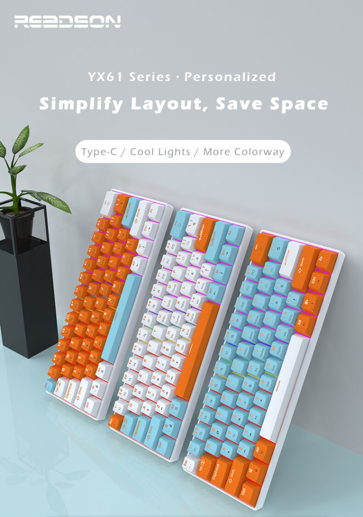 Buy Wholesale China Yx61 Wired 60% Mechanical Keyboard Ansi Layout For ...