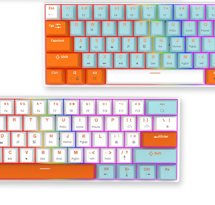 Buy Wholesale China Yx61 Wired 60% Mechanical Keyboard Ansi Layout For ...