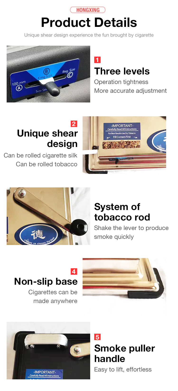 Buy Wholesale China Tapered Plastic Cigarette Device Machine 110mm ...