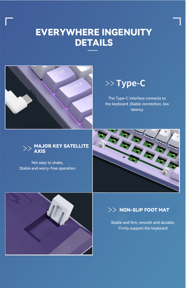 Bulk Buy China Wholesale New Arrival Custom Keyboard E-yooso Z94 Wired ...